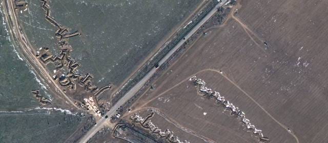 The Russian side built powerful fortifications on the left bank of the ...