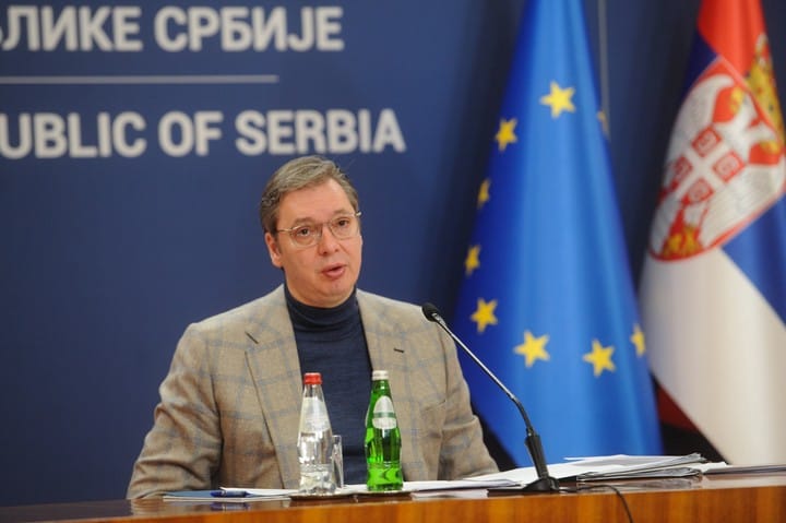 Serbian President Aleksandar Vucic rushed to hospital